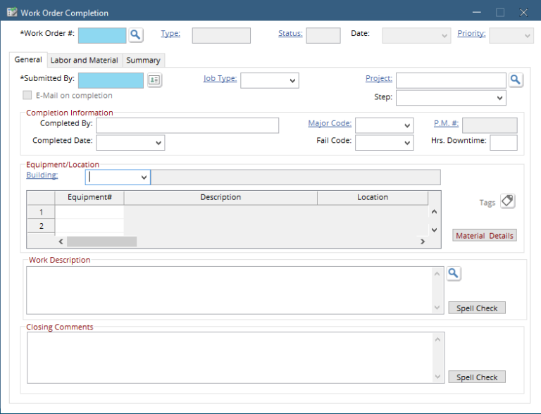 Work Order Completion – Directline Knowledgebase
