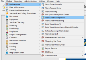 Work Order Completion – Directline Knowledgebase