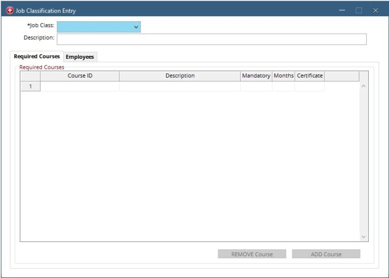 Job Class Entry – Directline Knowledgebase