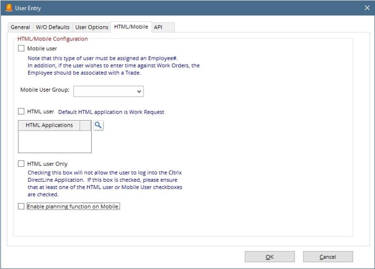 User Entry – Directline Knowledgebase