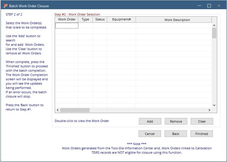 How To – Batch Work Order Closure – Directline Knowledgebase